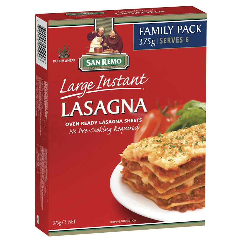 Large Instant Lasagna – Perfect for Family Meals