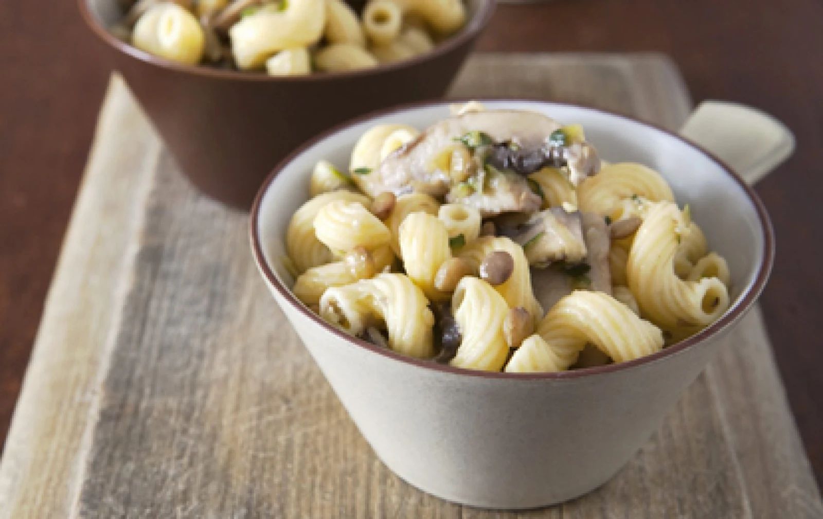 Pasta Curls with Mushrooms, Zucchini and Lentils - San Remo