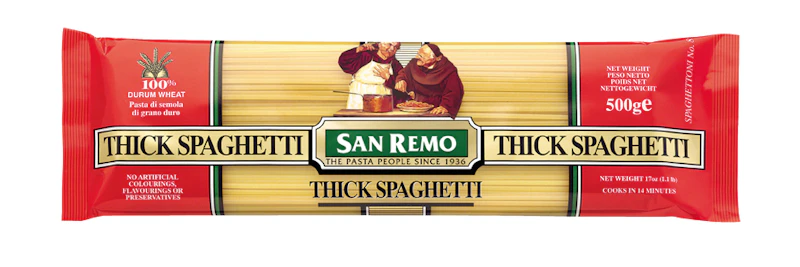 Thick Spaghetti with Pork and Chilli Sugo - San Remo