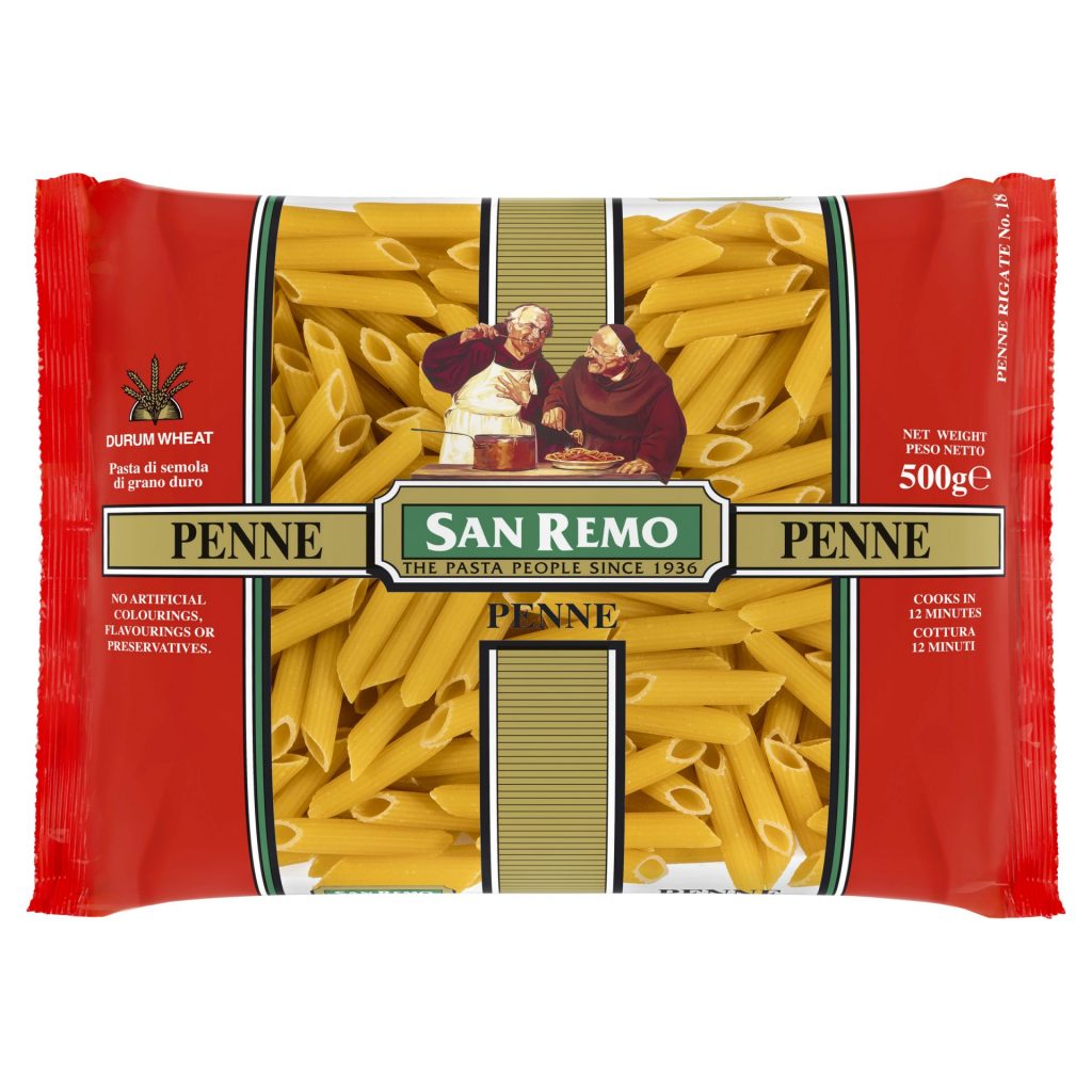 Pasta in a packet store
