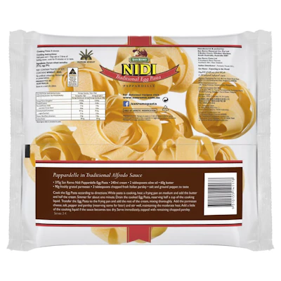 » Nidi Bronzato Egg Noodle No75 Pappardelle