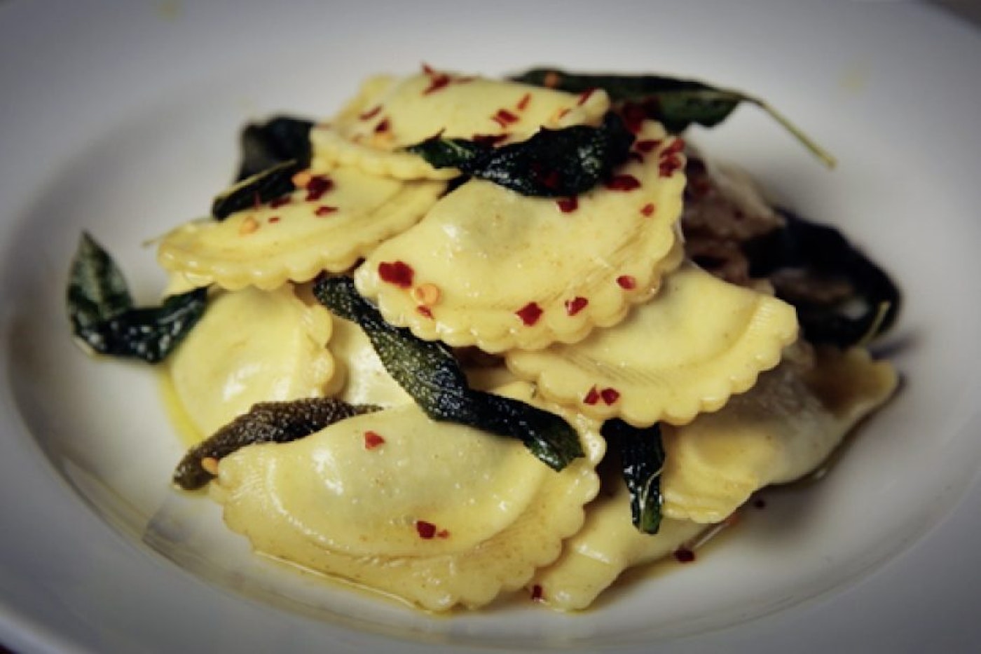 Spinach and Ricotta Agnolotti - San Remo