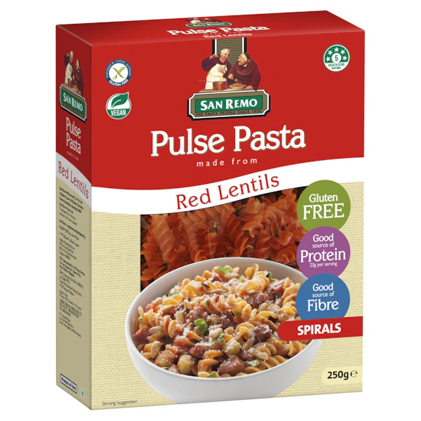 Pulse Pasta Red Lentil Spirals - San Remo
