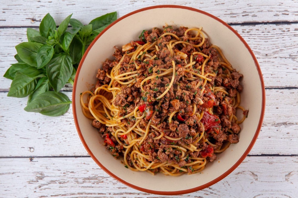 Thick Spaghetti with Pork and Chilli Sugo - San Remo