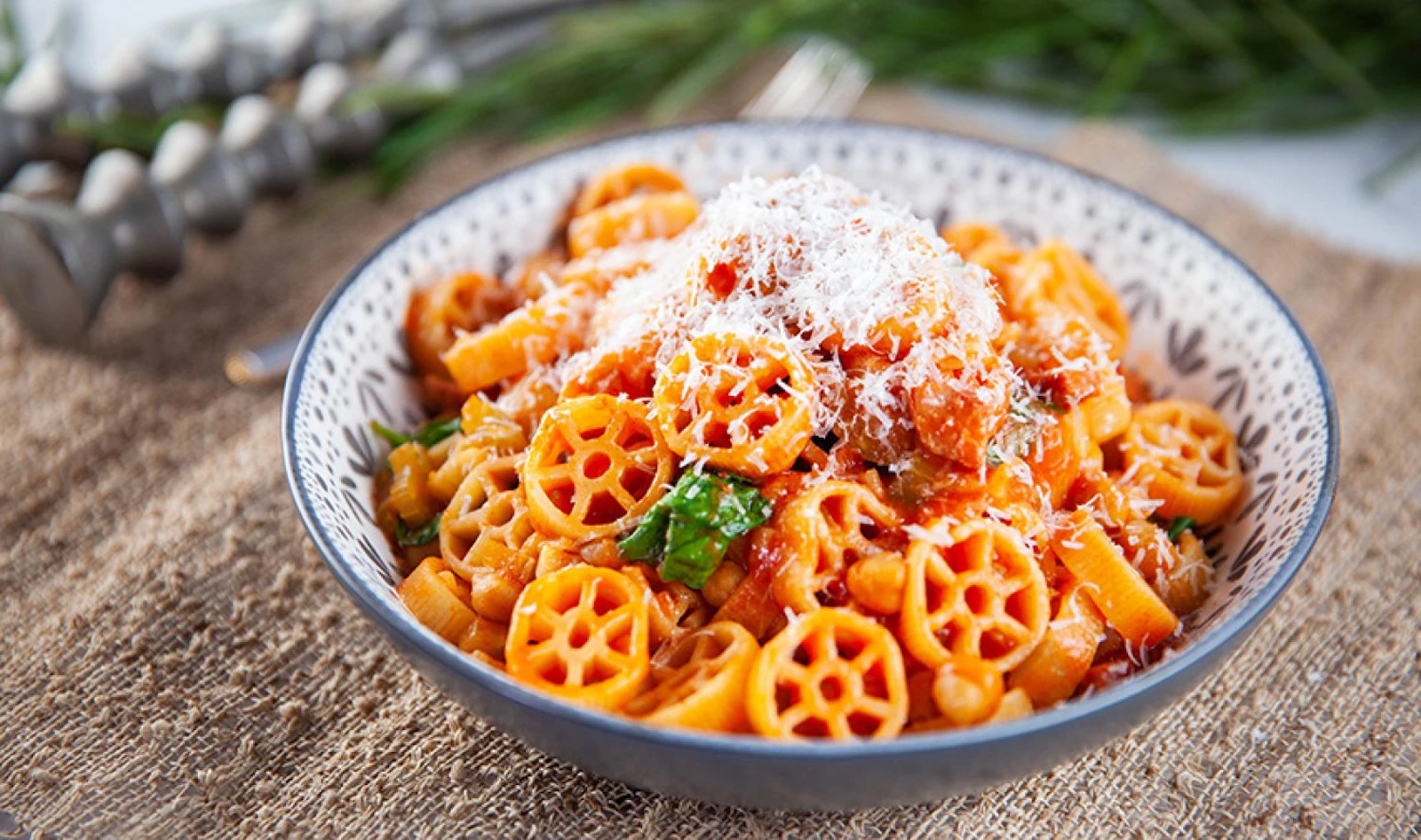 One Pot Chorizo & Chickpea, Wagon Wheel Pasta - San Remo