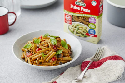 Pulse Pasta Penne with Eggplant, Tomato, Olive & Basil - San Remo