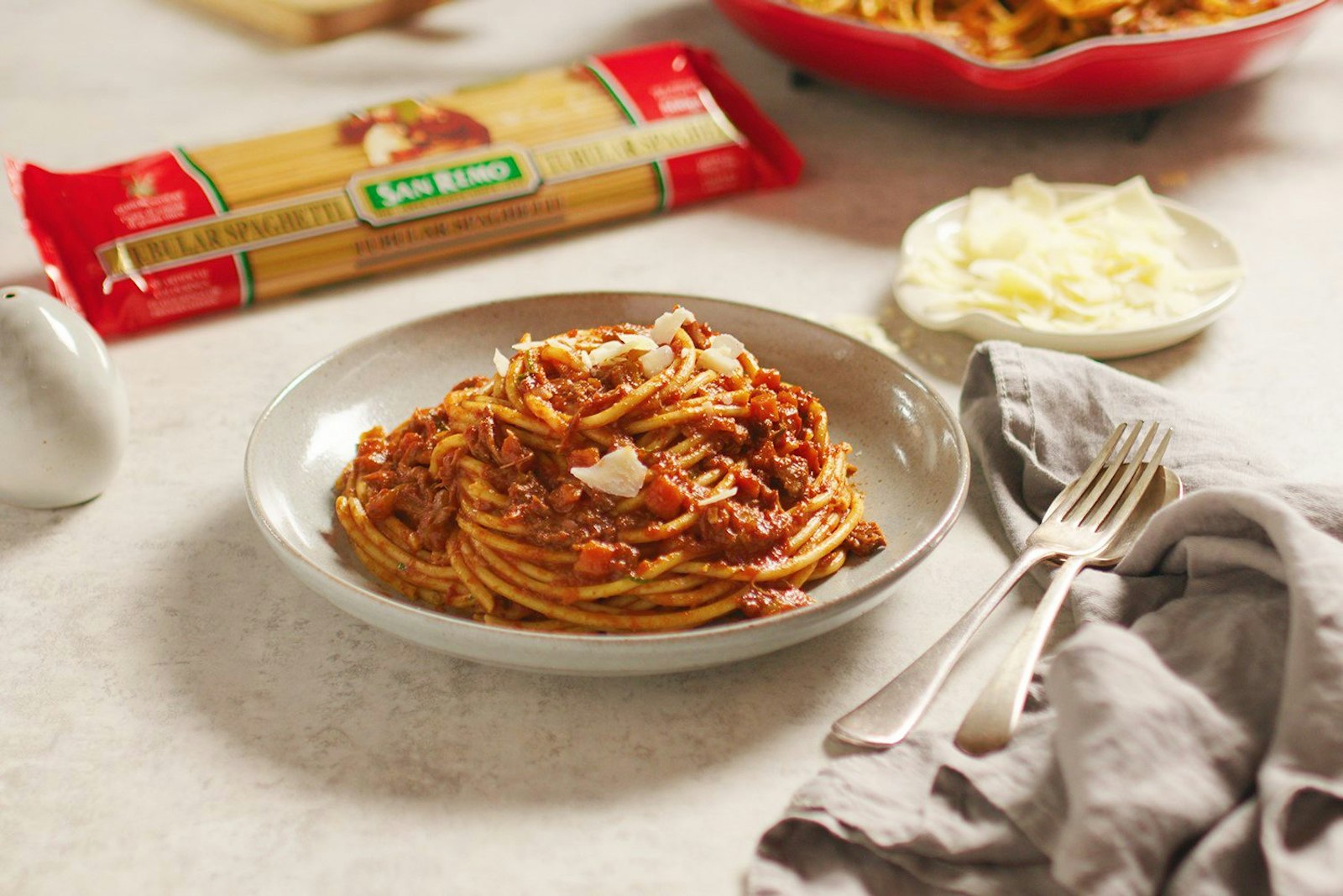 Tubular Spaghetti with Beef Short Rib Ragu - San Remo