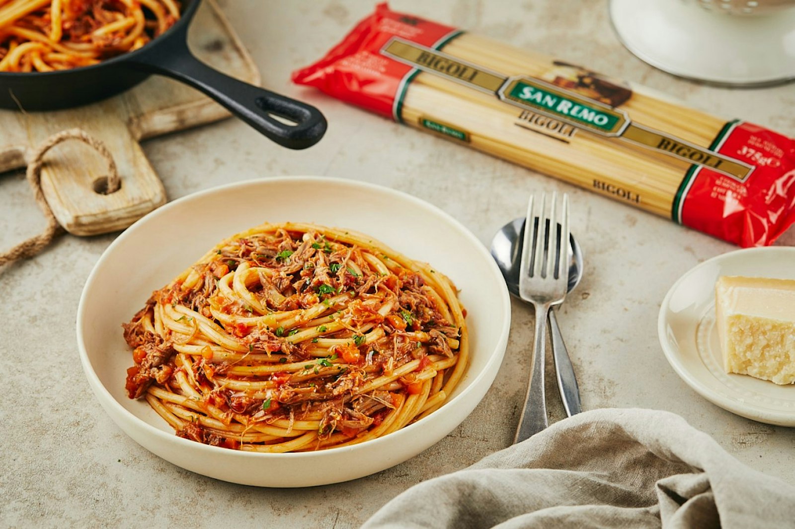 Bigoli with Duck Ragu - San Remo