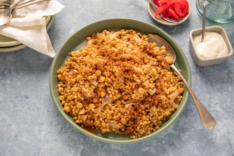 Blistered Corn, Almond & Lime Couscous - San Remo