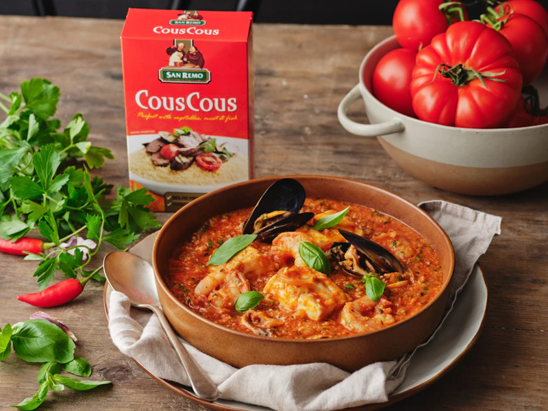 Blistered Corn, Almond & Lime Couscous - San Remo