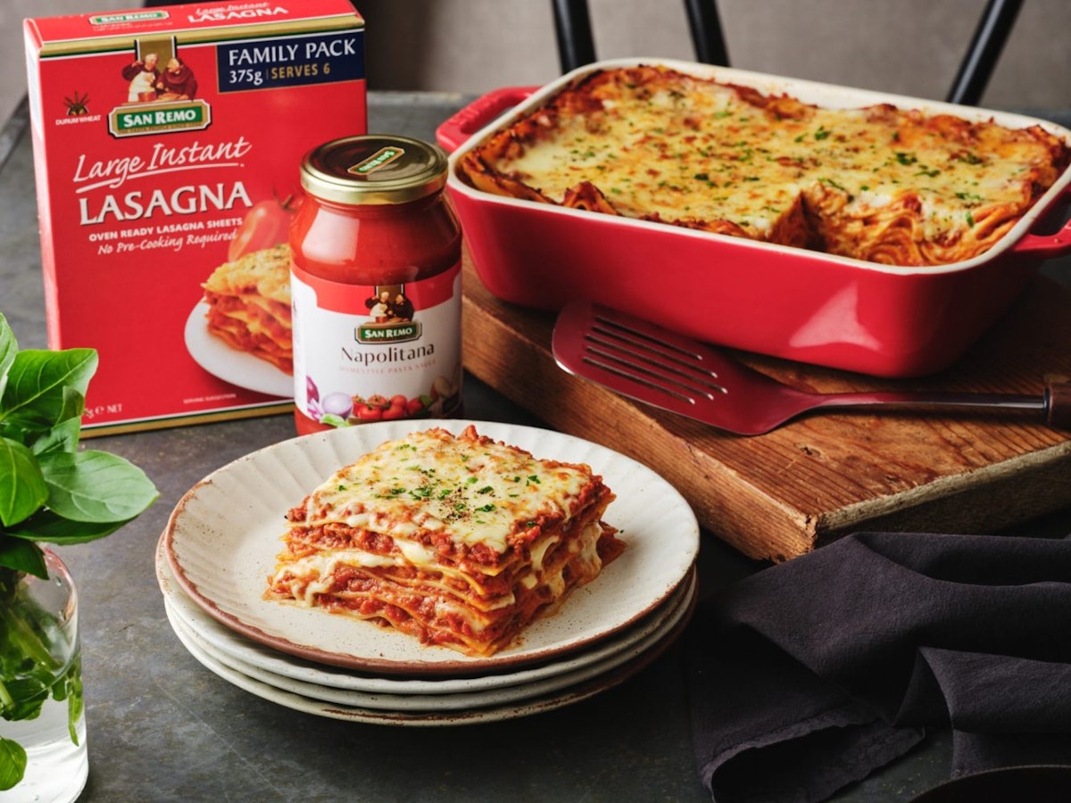 Traditional Lasagna with San Remo Sauce - San Remo