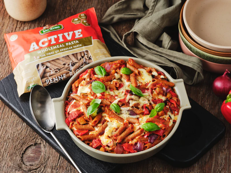 Wholemeal Penne and Eggplant Pasta Bake - San Remo