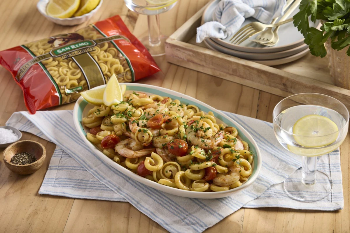 Spicy 'Nduja and Prawns with Orecchiette - San Remo